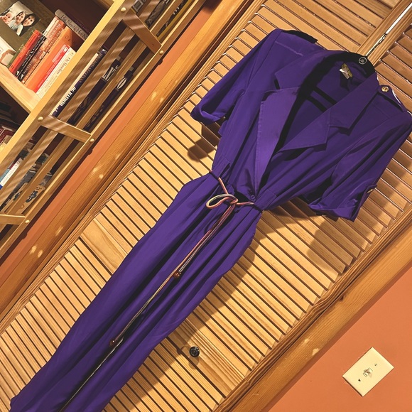 Vintage | Pants & Jumpsuits | Vintage Purple Stuart Alan One Piece ...